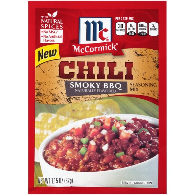 McCormick® Smoky BBQ Chili Seasoning Mix (1.15 oz) - Instacart