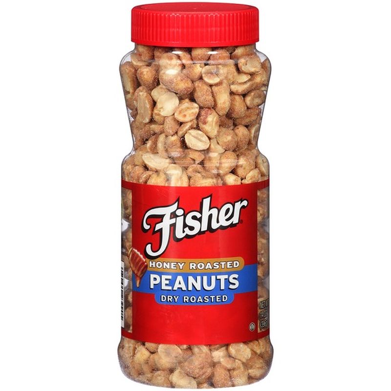 Fisher Honey Roasted Dry Roasted Peanuts (396 g) - Instacart