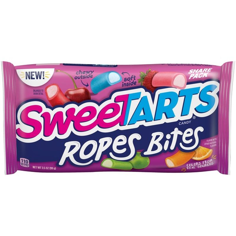 Sweet Tarts Share Pack Ropes Bites Candy (3.5 oz) - Instacart
