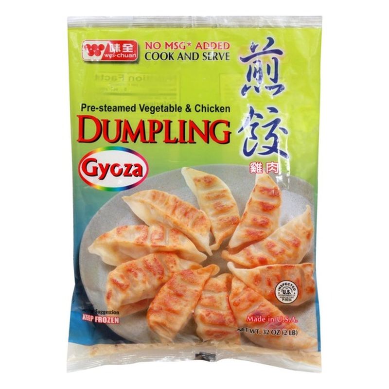 Wei Chuan Dumpling, Gyoza, Pre-Steamed Vegetable & Chicken (32 oz ...