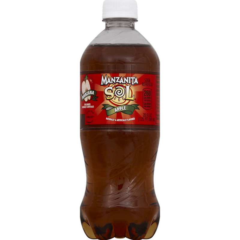 Manzanita Sol Apple Flavored Soda (20 fl oz) - Instacart