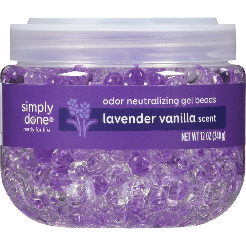 Simply Done Odor Neutralizing Gel Beads, Lavender Vanilla (12 oz ...