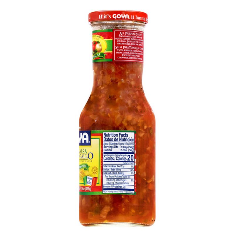 Goya Pico de Gallo, Mild Authentic Mexican Salsa (17.6 oz) Delivery or ...