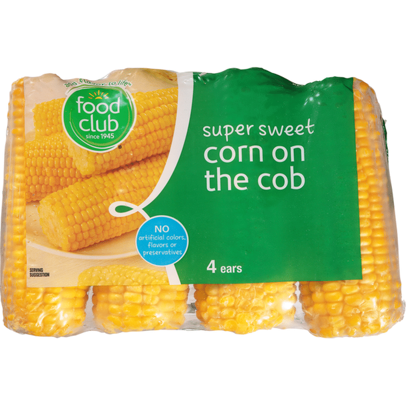 Food Club Corn on the Cob, Super Sweet (4 each) - Instacart