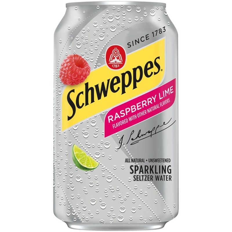 Schweppes Raspberry Lime Sparkling Seltzer Water (12 fl oz) - Instacart