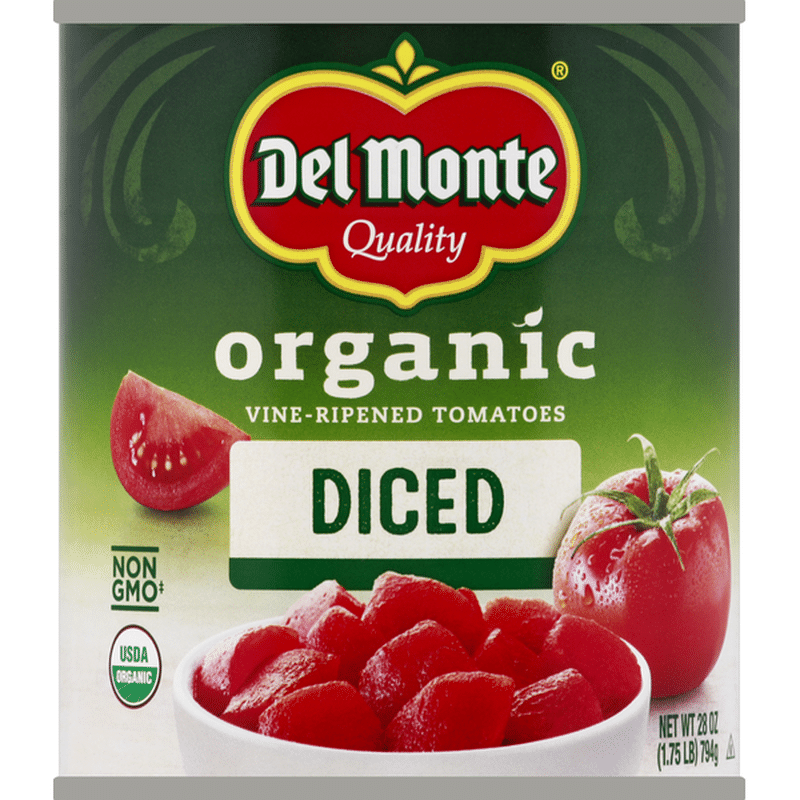 Del Monte Tomatoes, Organic, Diced (28 oz) - Instacart