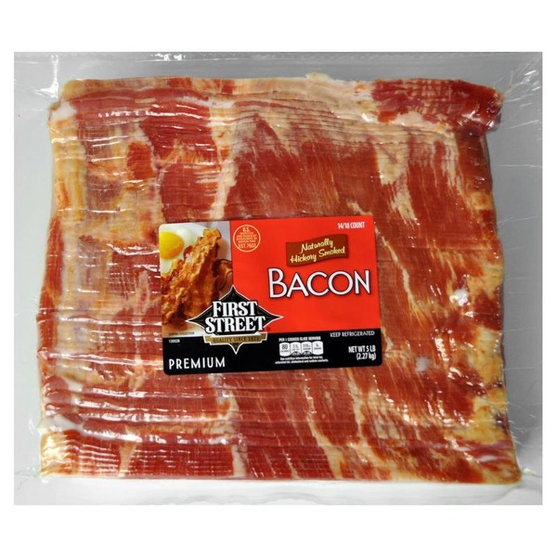 First Street Bacon 14/18 Slices Per Pound (5 lb) - Instacart