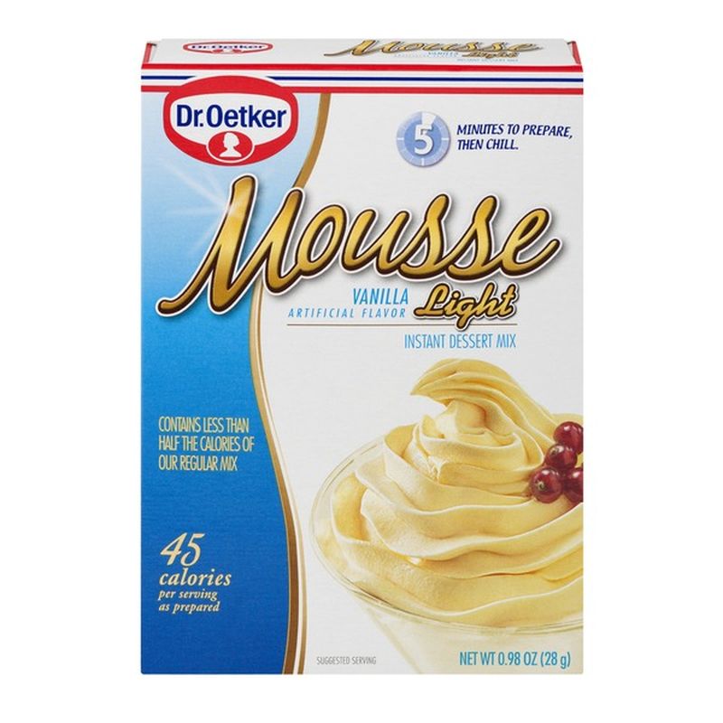 Dr. Oetker Mousse Light Instant Dessert Mix Vanilla (0.98 oz) - Instacart