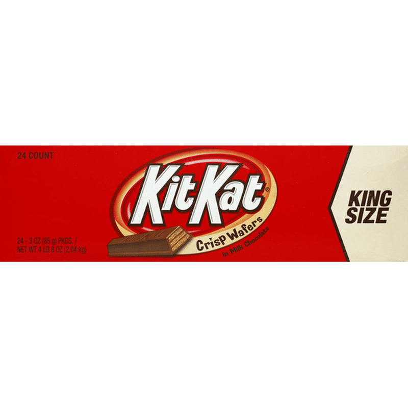 Kit Kat Milk Chocolate King Size Candy Bar, Box (3 oz) - Instacart