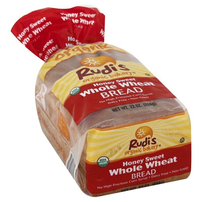 Rudis Bread, Whole Wheat, Honey Sweet (22 oz) - Instacart