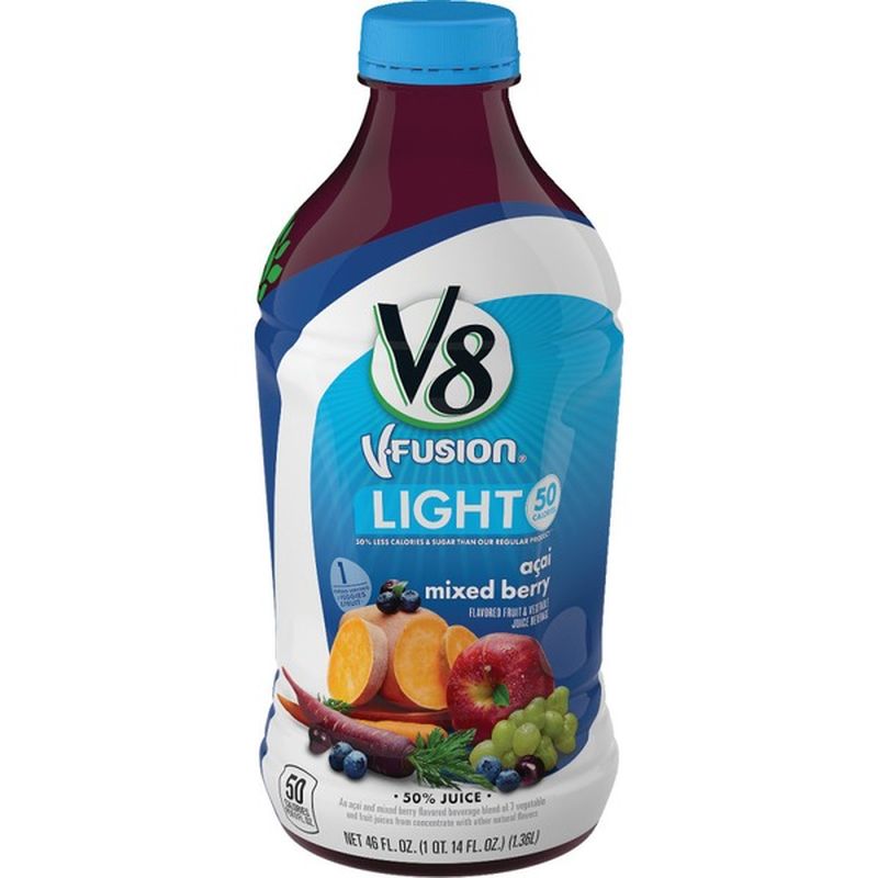 V8® Juice Blend, Light Açai Mixed Berry (46 fl oz) - Instacart