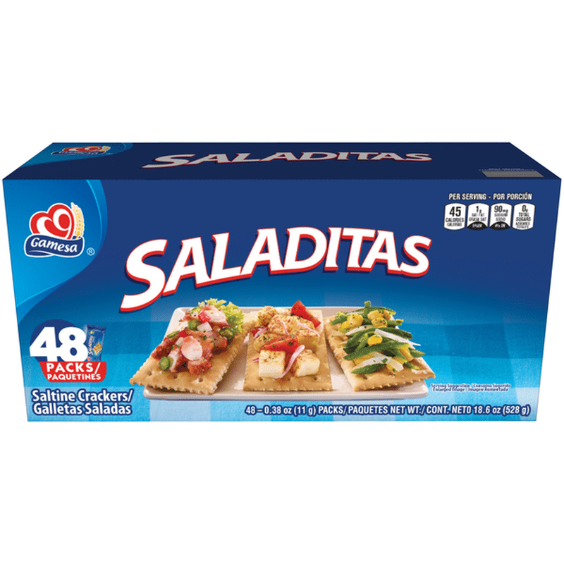 Gamesa Saladitas Saltine Crackers (18.6 oz) - Instacart