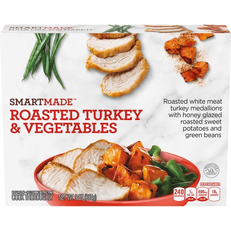 Smart Made Roasted Turkey & Vegetables with Honey Glazed Sweet Potatoes ...