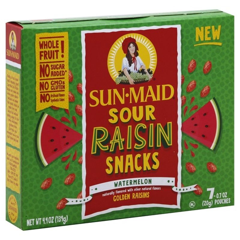 Sun-Maid Sour Watermelon Raisin Snacks (0.7 oz) - Instacart