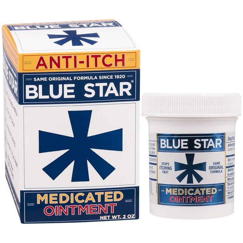 Blue Star Medicated Itch Ointment with Soothing Aloe, Original Formula ...