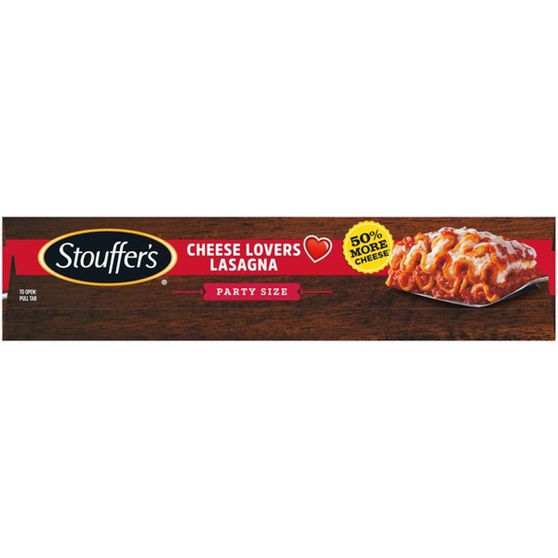 Stouffer's Party Size Cheese Lovers Lasagna Frozen Meal (96 oz) - Instacart