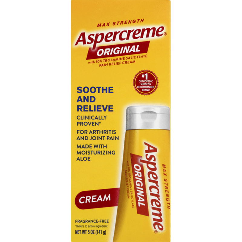 Aspercreme Pain Relief Cream, Max Strength, Original (5 oz) - Instacart