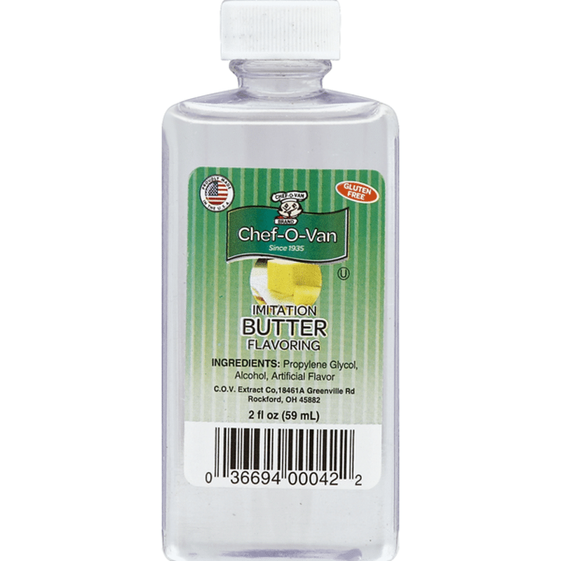 Chef O Van Butter Flavoring, Imitation (2 oz) - Instacart