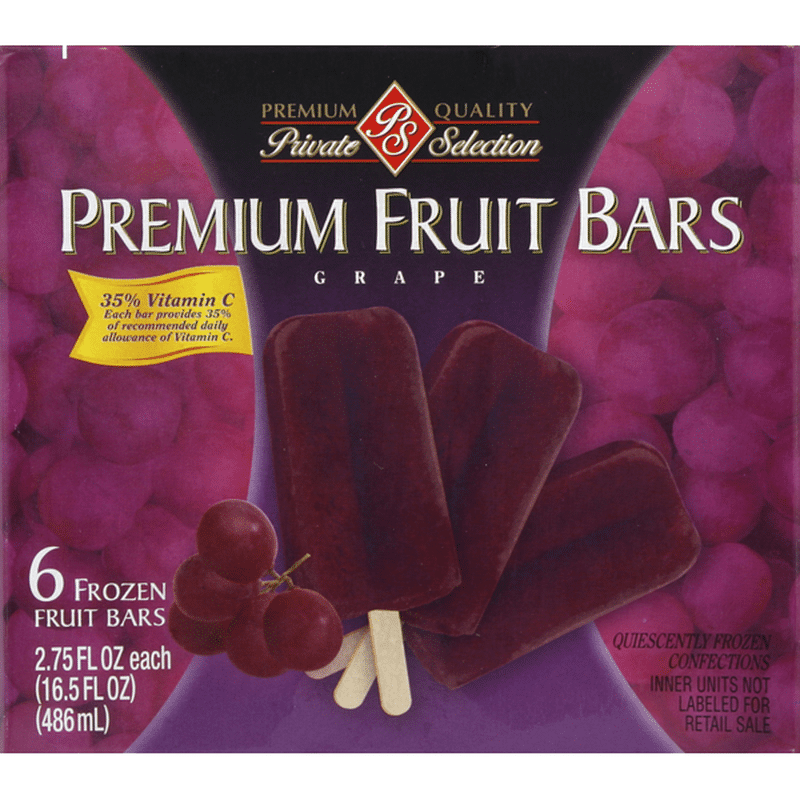 Private Selection Fruit Bars, Premium, Grape (6 each) - Instacart