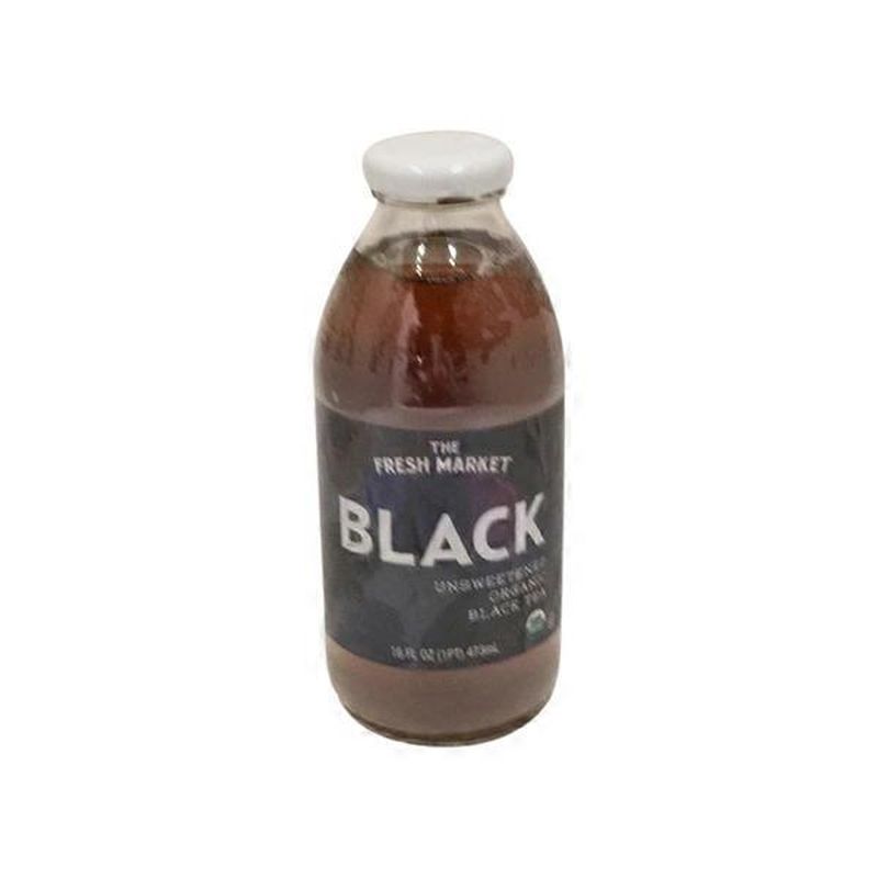 The Fresh Market Black Unsweetened Organic Black Tea (16 fl oz) - Instacart