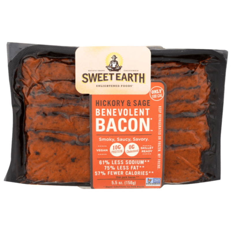 Sweet Earth Hickory & Sage Flavored Benevolent Bacon (5.56 oz) - Instacart