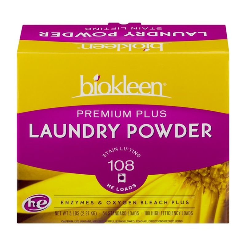 Biokleen Premium Plus Laundry Powder Detergent 108 Loads (5 lb) - Instacart
