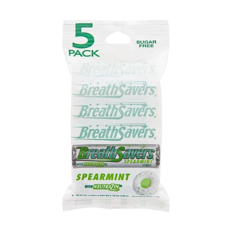 Breath Savers Mints in Spearmint Flavor (-Roll ), 3.75 (5 each) - Instacart