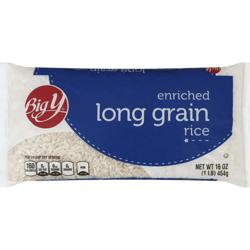 Big Y Rice, Enriched, Long Grain (16 oz) - Instacart