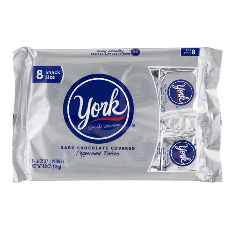 York Snack Size Peppermint Patties, Count, 4. (8 each) - Instacart