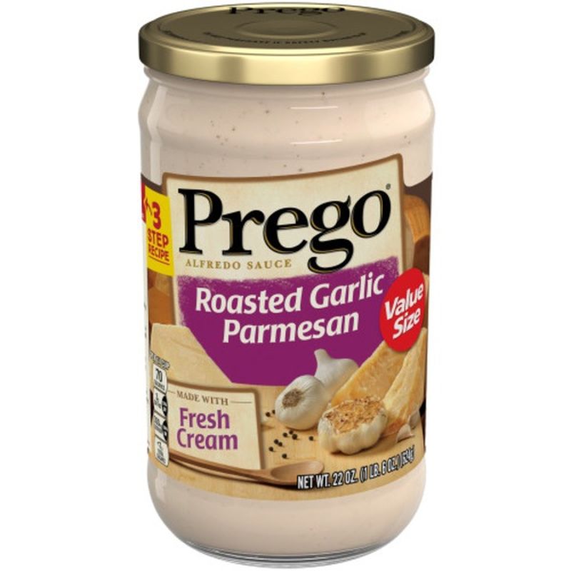 Prego® Roasted Garlic Parmesan Alfredo Sauce (22 oz) - Instacart