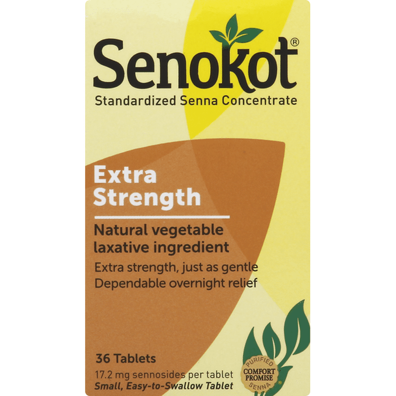 Senokot Extra Strength Standardized Senna Concentrate Tablets (36 ct ...