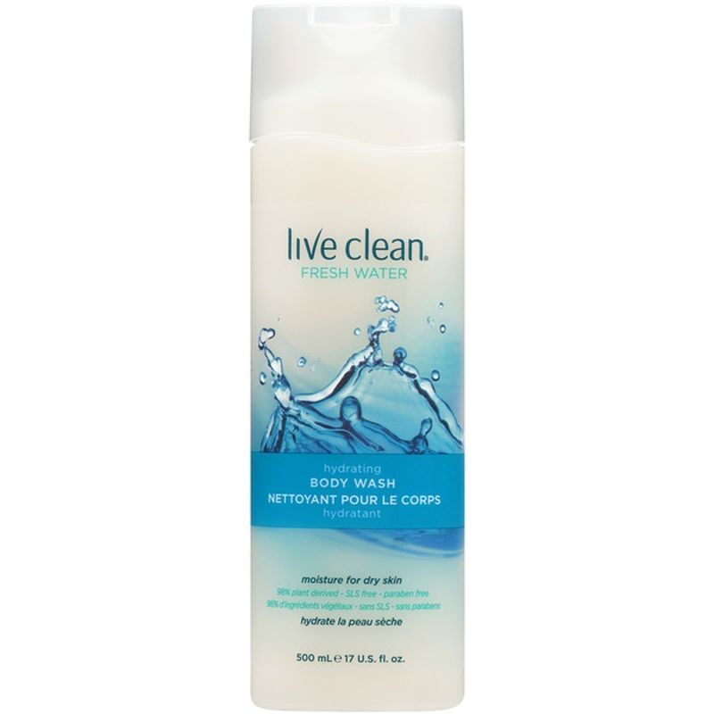 Live Clean Fresh Water Hydrating Body Wash 500 Ml Instacart