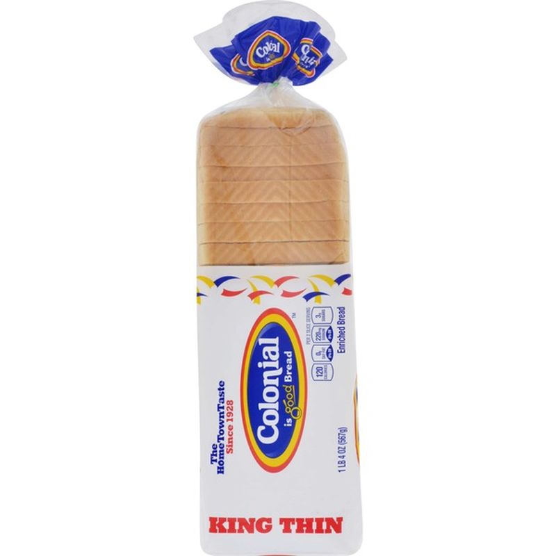 Colonial King Thin White Bread (20 oz) - Instacart