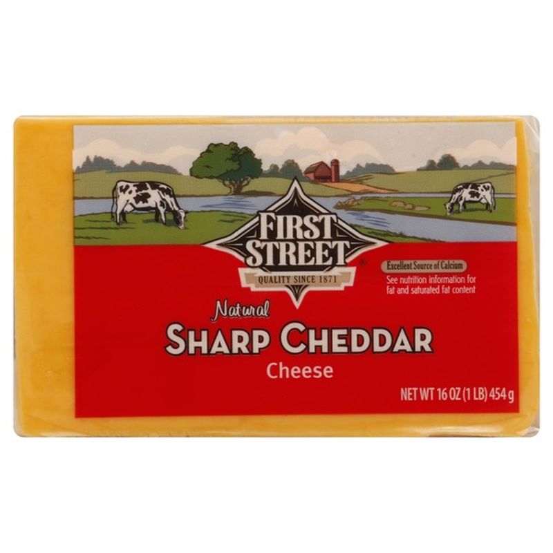 First Street Sharp Cheddar Cheese (16 oz) - Instacart