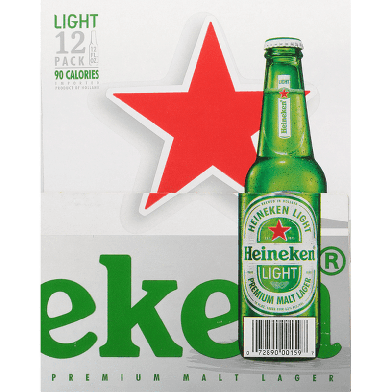 Heineken Light Lager Beer (12 fl oz) - Instacart