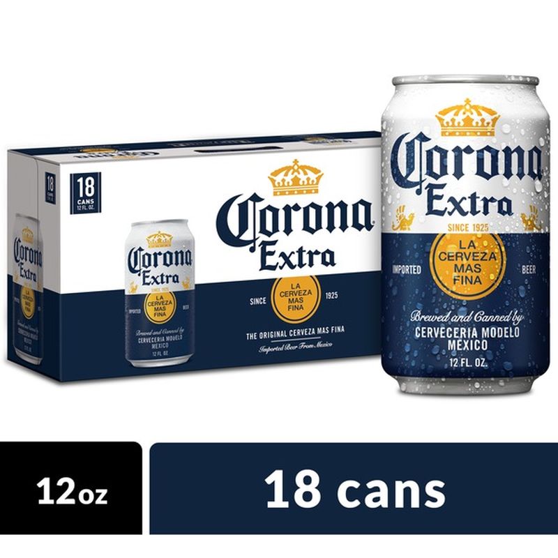 Corona Extra Mexican Lager Beer Cans (12 fl oz) - Instacart