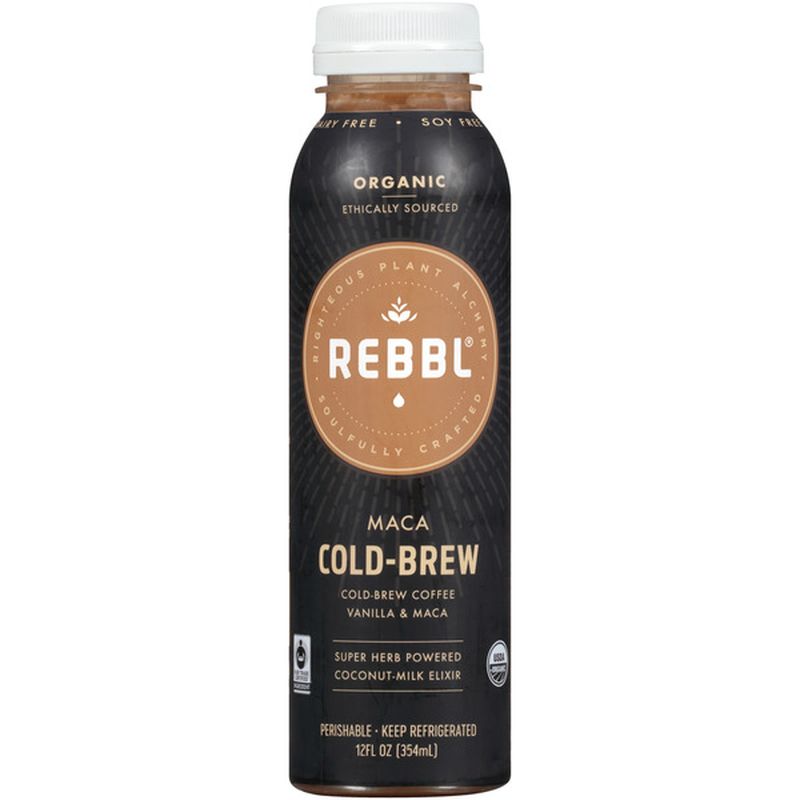 Rebbl Maca Cold-Brew Super Herb Powered Coconut-Milk Elixir (12 oz ...