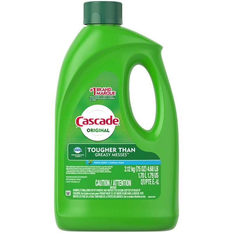 Cascade Gel Dishwasher Detergent, Fresh Scent (75 oz) from ACME Markets ...