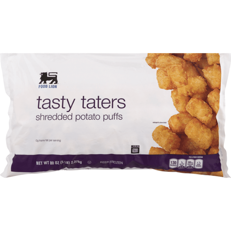 Food Lion Potato Puffs, Tasty Taters, Shredded, Bag (80 oz) - Instacart