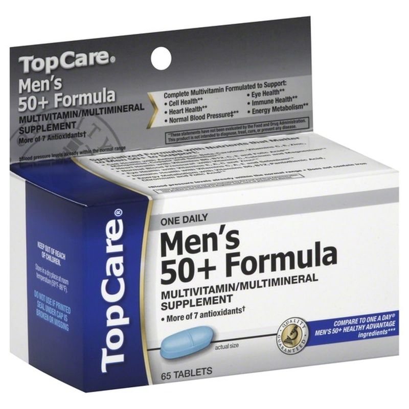 TopCare Men's 50+ Formula Multivitamin/multimineral Supplement (50 ct ...