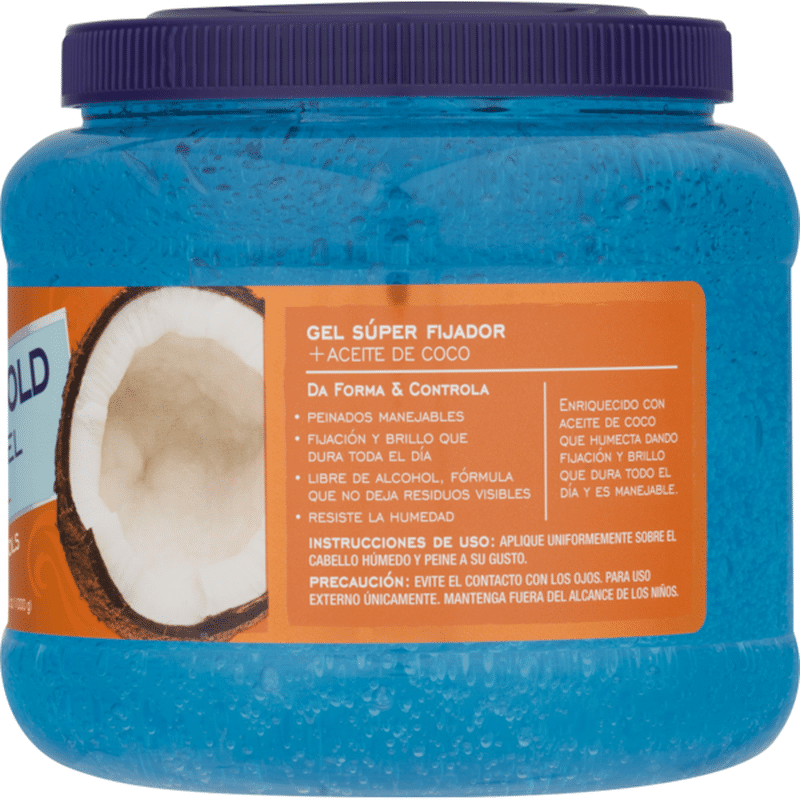 La Bella Super Hold Styling Gel + Coconut Oil (35.3 oz) - Instacart