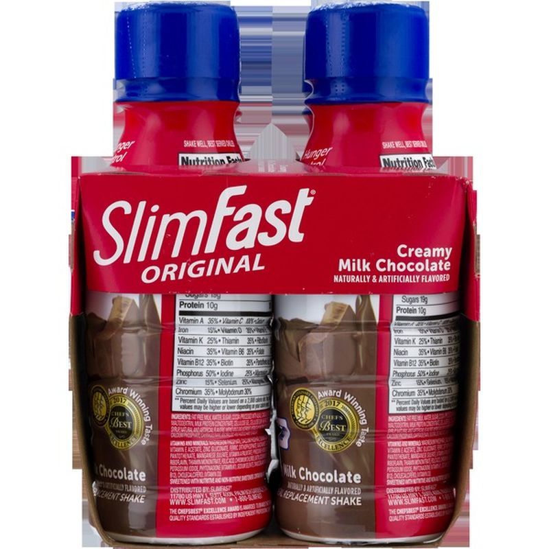 Slim-Fast Original Creamy Milk Chocolate Meal Replacement Shake (10 fl ...