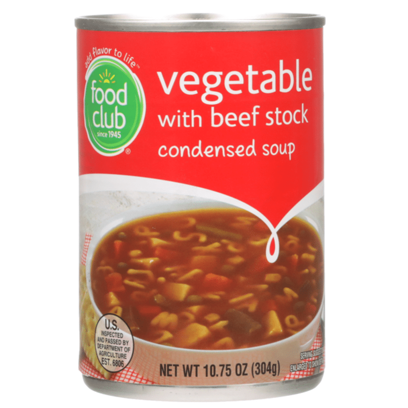 Food Club Vegetable With Beef Stock Condensed Soup (10.75 oz) - Instacart