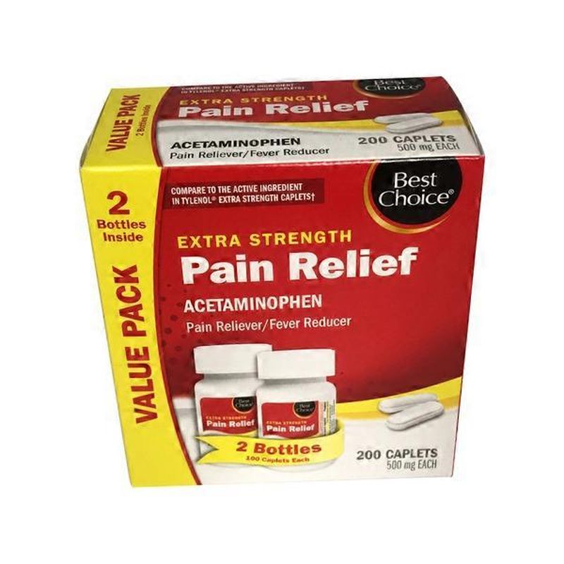 Best Choice Pain Relief Caplets in Bonus Pack (200 ct) - Instacart