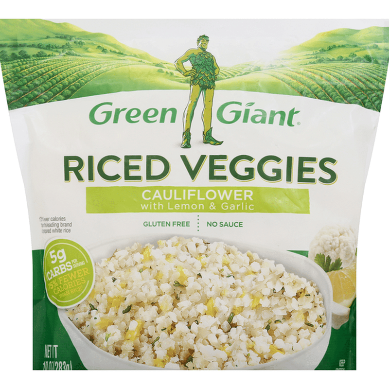 Green Giant Riced Veggies Cauliflower with Lemon & Garlic (10 oz ...