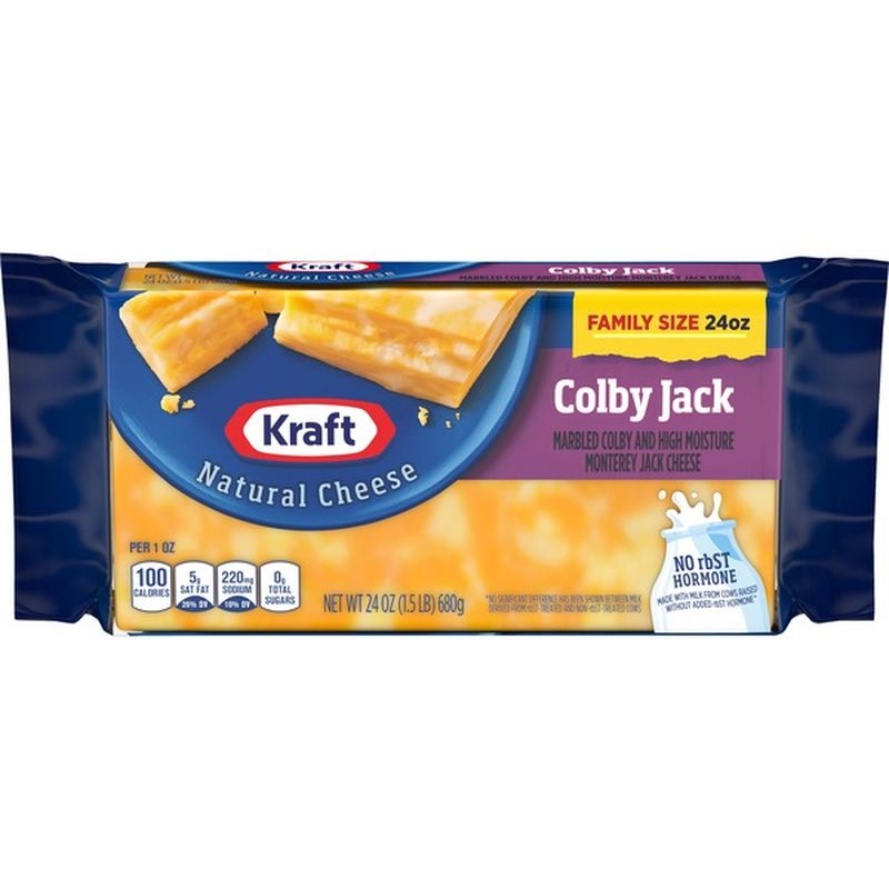 Kraft Colby Jack Marbled Cheese Family Size (24 oz) - Instacart