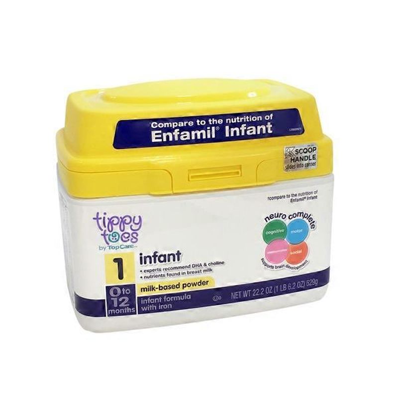 Tippy Toes Infant Formula, Milk-Based Powder with Iron, 0 to 12 Months ...