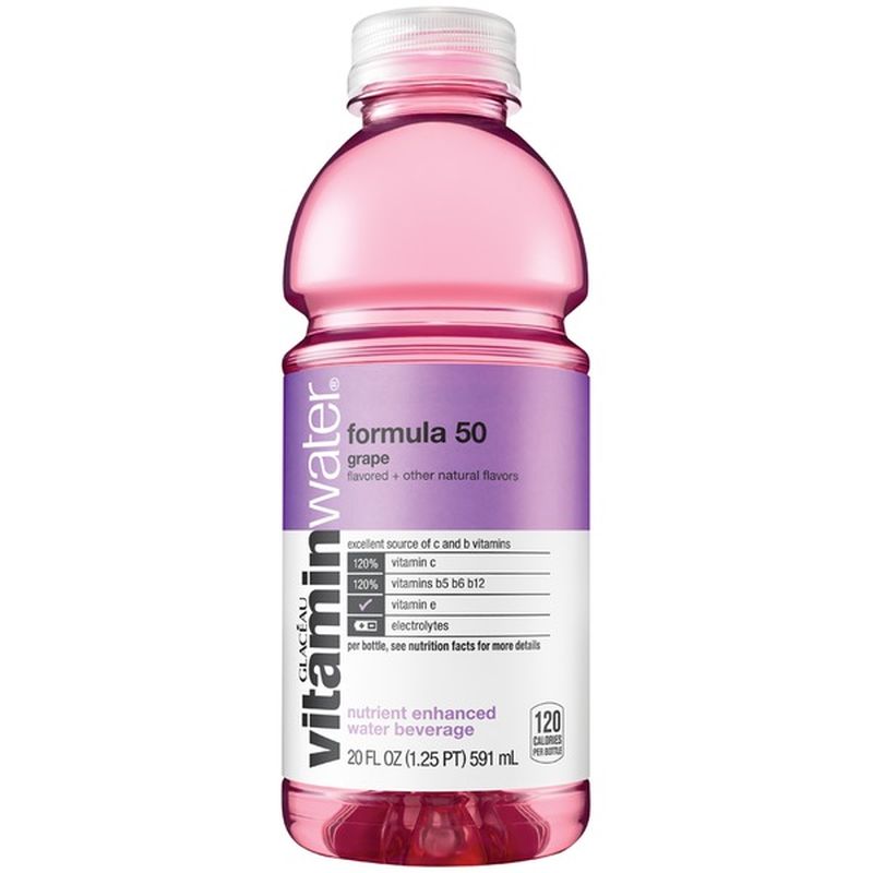 Glaceau Vitaminwater Formula 50 Bottle (20 fl oz) - Instacart