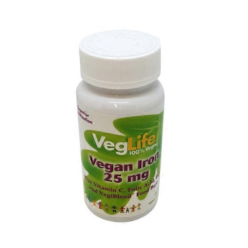 VegLife Vegan Iron Dietary Supplement (25 mg) - Instacart