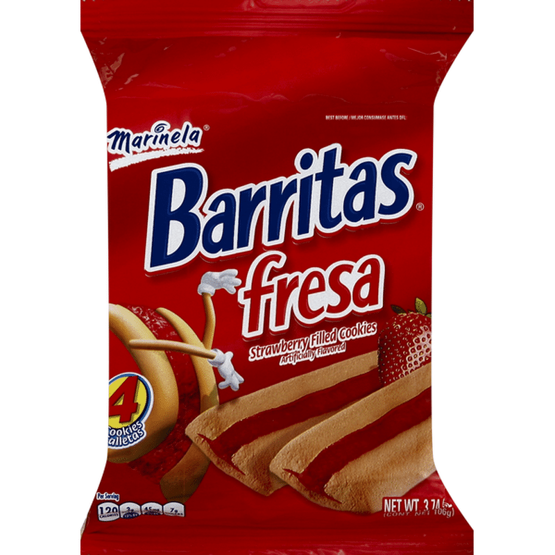Marinela Barritas Fresa Strawberry Filled Cookie (3.74 oz) - Instacart